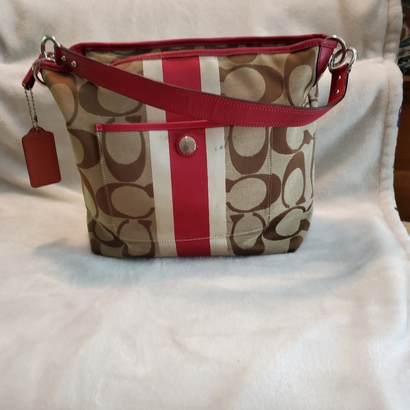 Coach | Bags | Coach Signature Bag In Pink | Poshmark